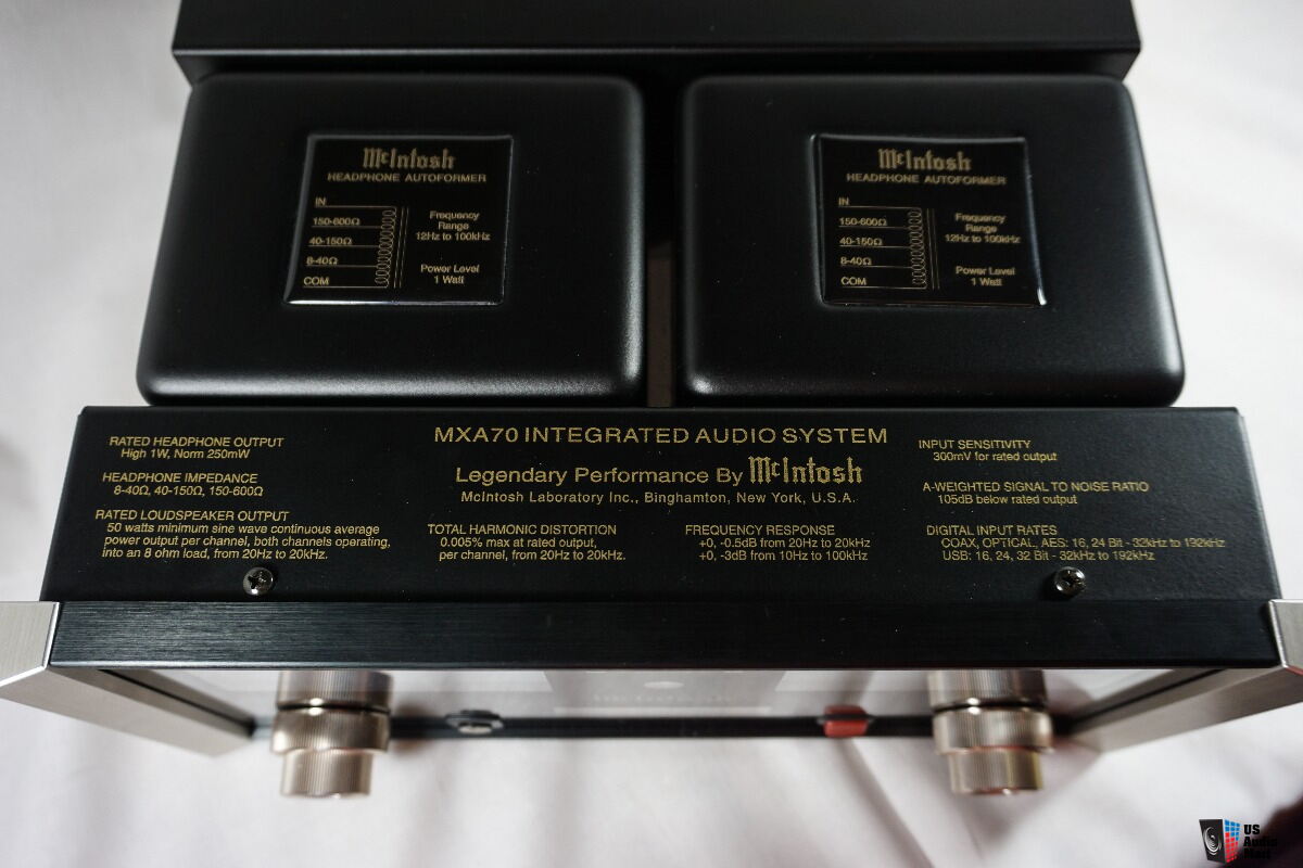 Mcintosh MXA70 Integrated Audio System MXA 70 Amp + Speakers Photo ...