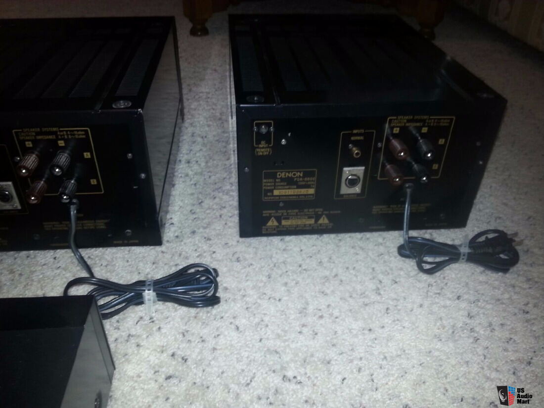 Denon System - 3 Denon POA-6600 Mono Amps,& Denon PRA-1200 Pre-Amp ...