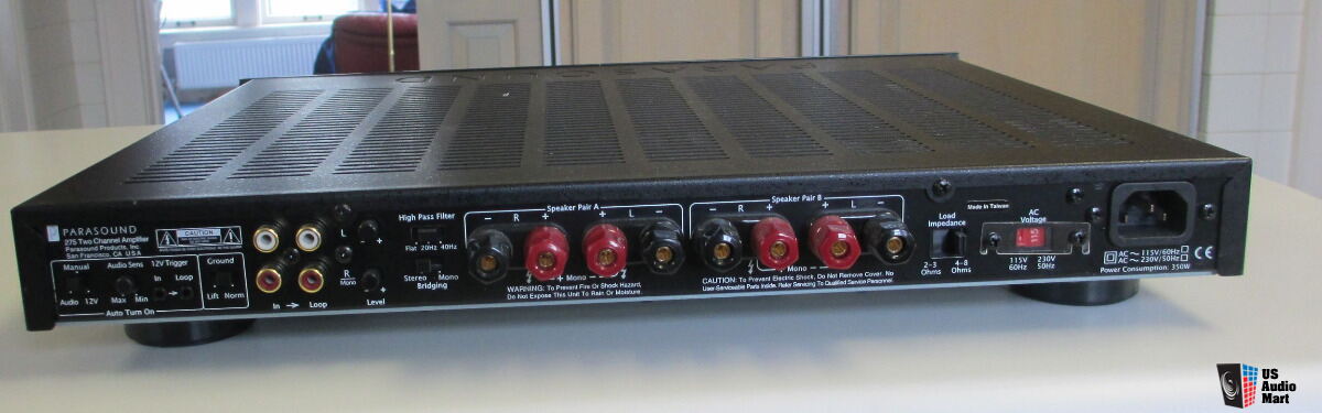 Parasound Model 275 2 Channel Amplifier FOR PARTS OR REPAIR ONLY DOES ...