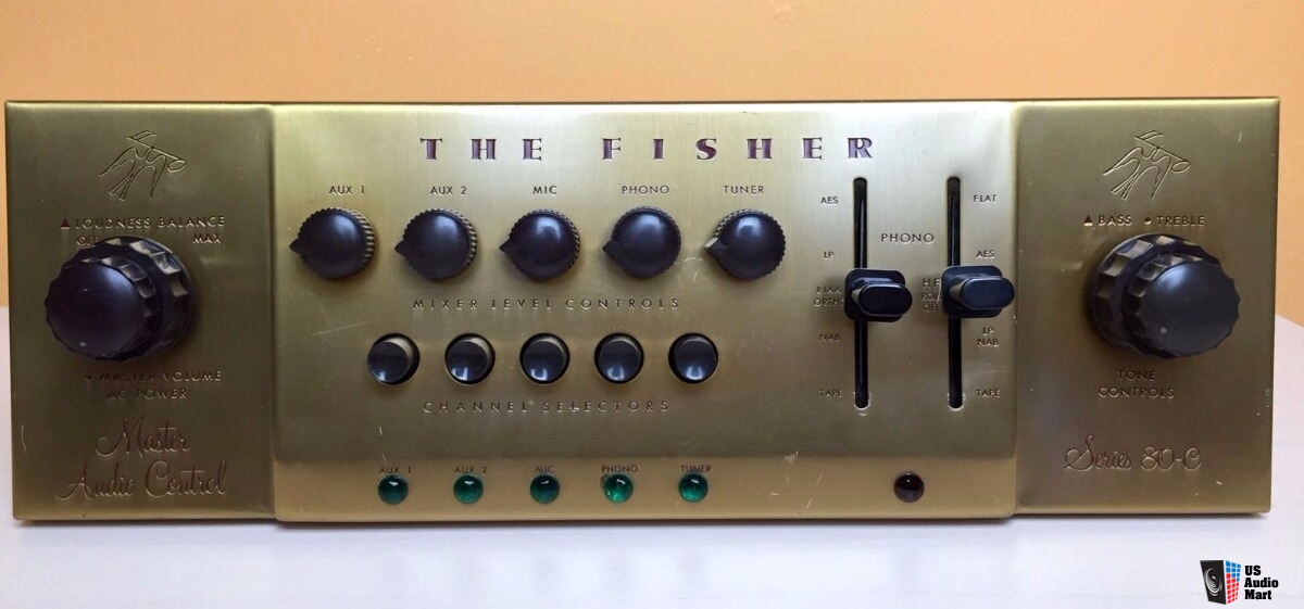 Fisher 80C Mono Preamplifier Pair (near matched) - amazing original ...