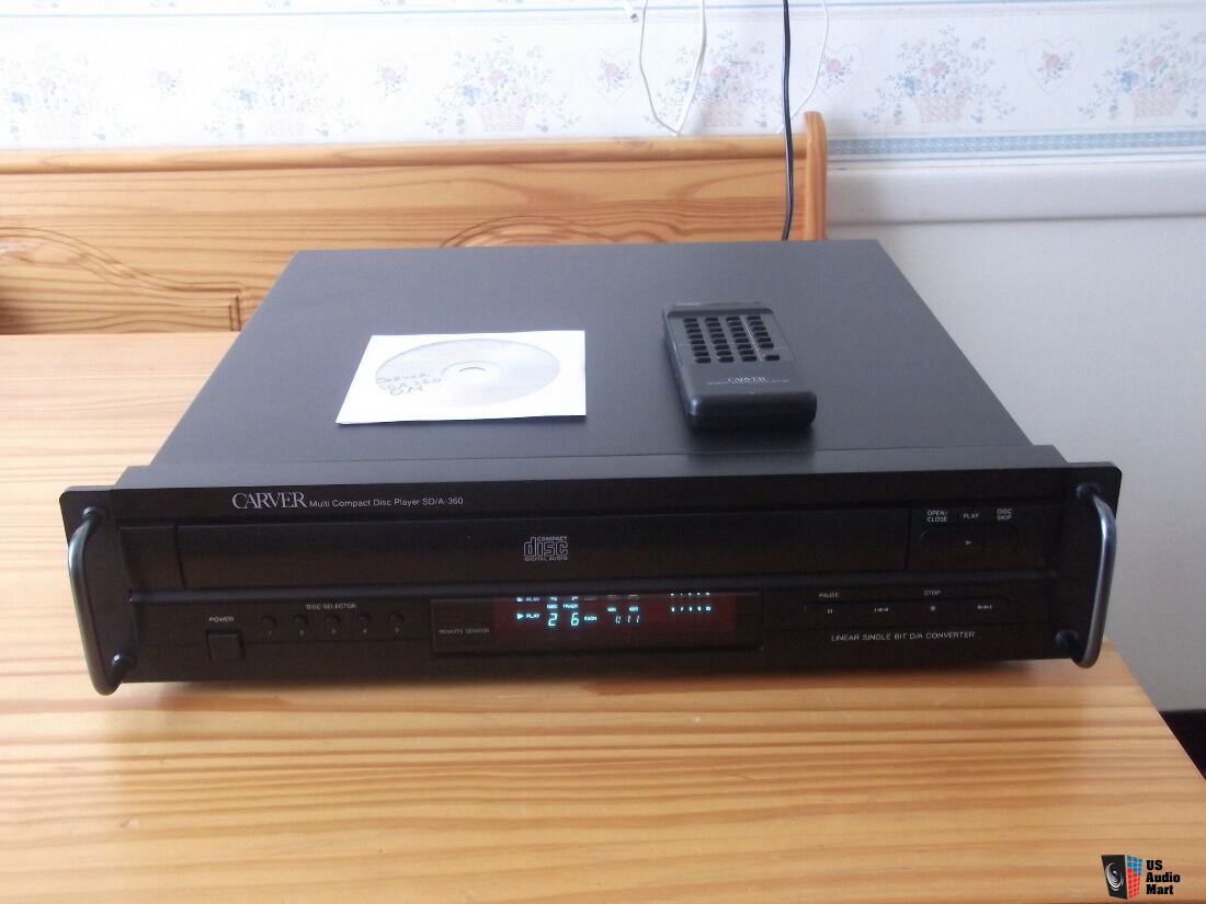 Carver SD/A-360 MULTI CD Player W/Remote/MANUAL ON CD FREE shipping ...