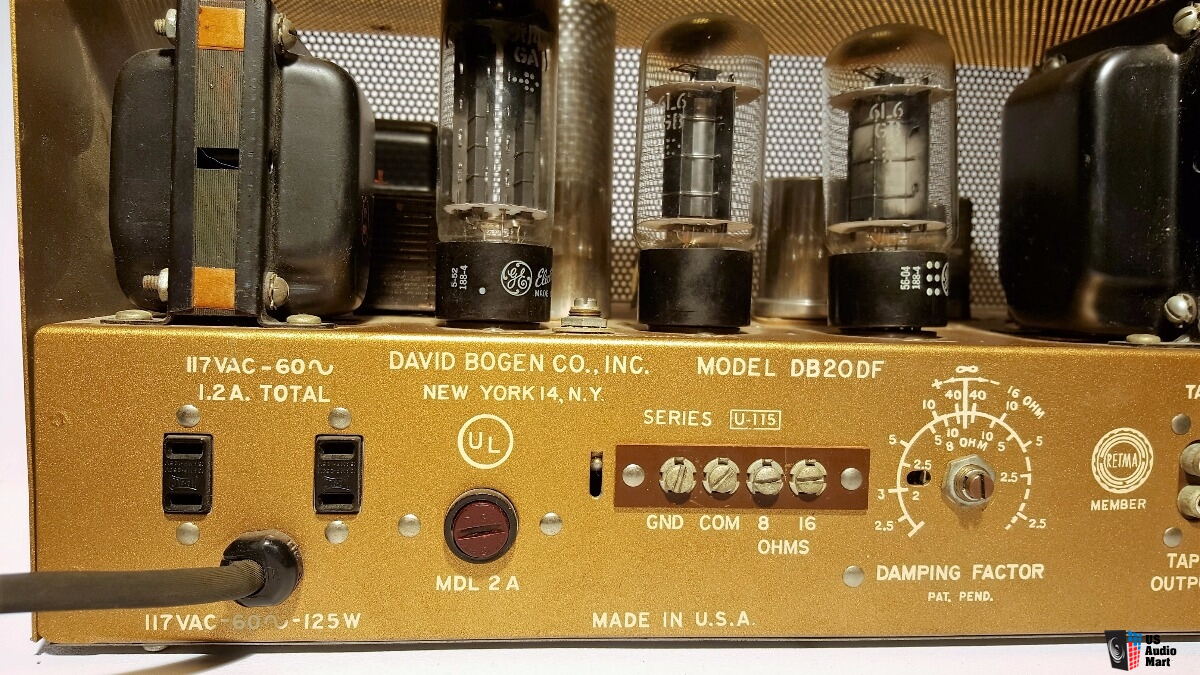 Bogen DB20DF Monophonic Tube Amplifier Photo #1282838 - Canuck Audio Mart