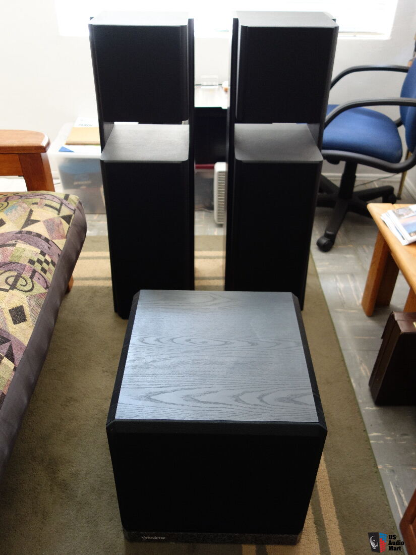 Apogee Centaurus LCR Ribbon speakers, Velodyne Bass woofer Photo ...