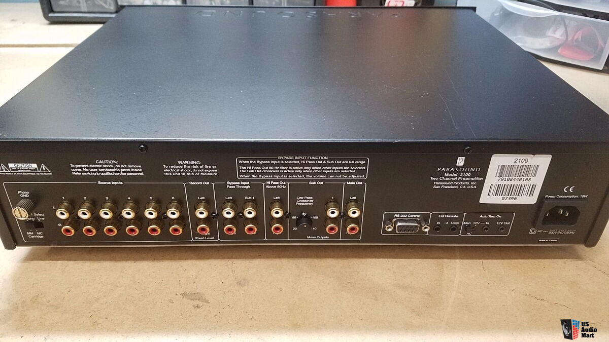Parasound New Classic 2100 PreAmp Photo #1304017 - US Audio Mart