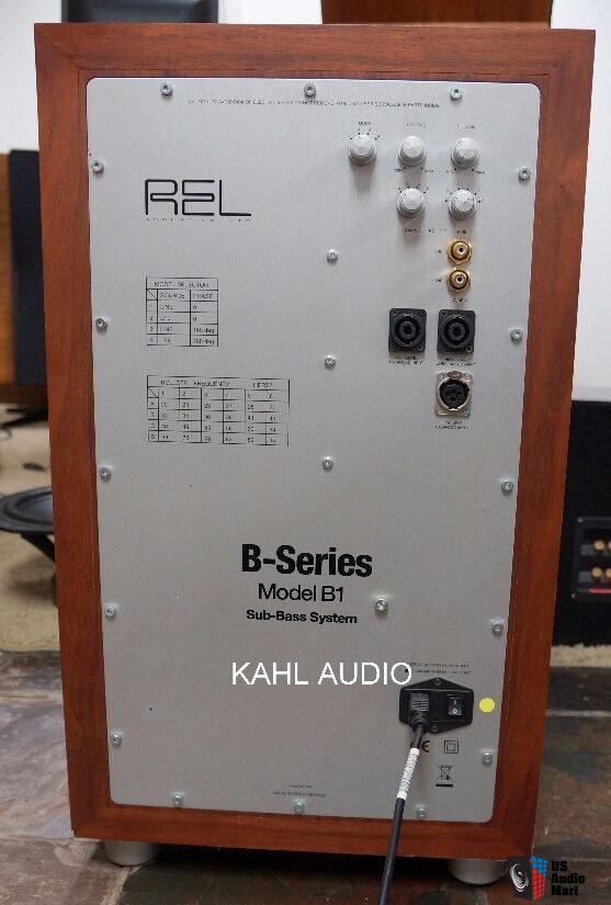 REL Acoustics B-1 active subwoofer. 12" bass driver/500W. Top of the ...