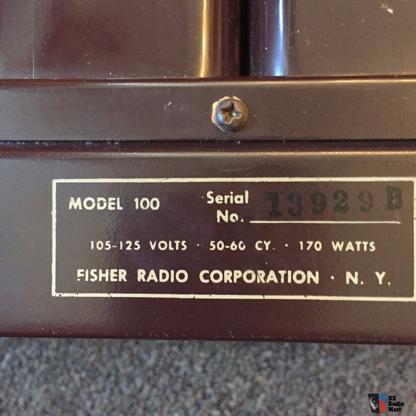 The Fisher Model 100 mono power amps - Working Photo #1324807 - US ...