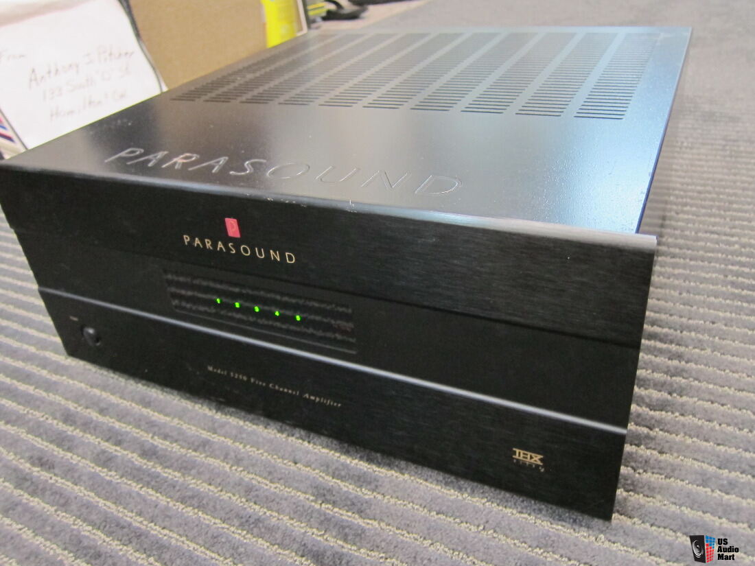 Parasound 5250 5 Channel Amplifier, THX 1250 Watts, Top Line ...