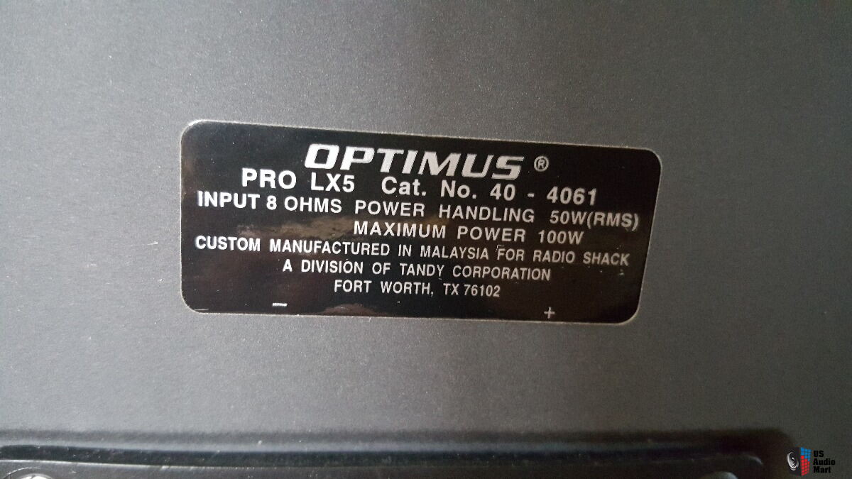 Optimus Pro LX5 Bookshelf speakers with Linaeum Tweeters Photo #1378311 ...