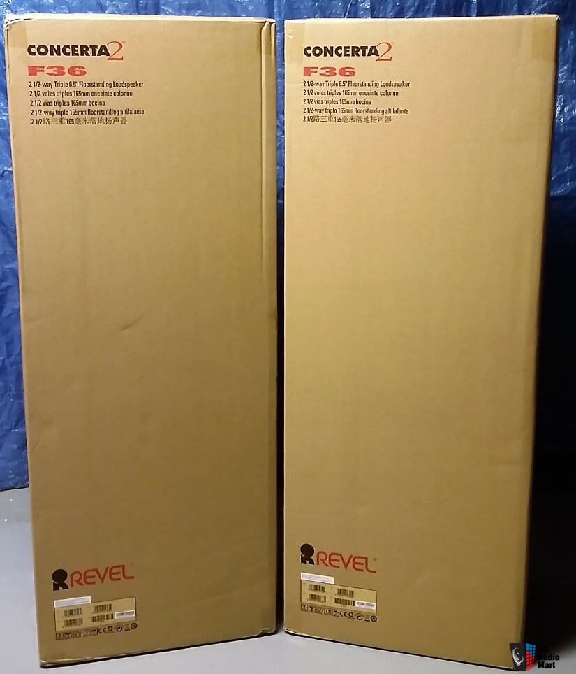 Revel Concerta2 Series F36 Floorstanding Speakers(Gloss Black) New ...