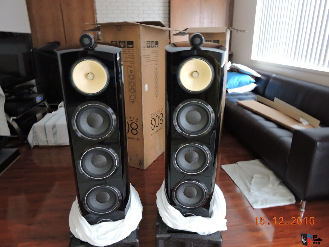 B&W Bowers and Wilkins 803 Diamond II speakers in high gloss piano ...