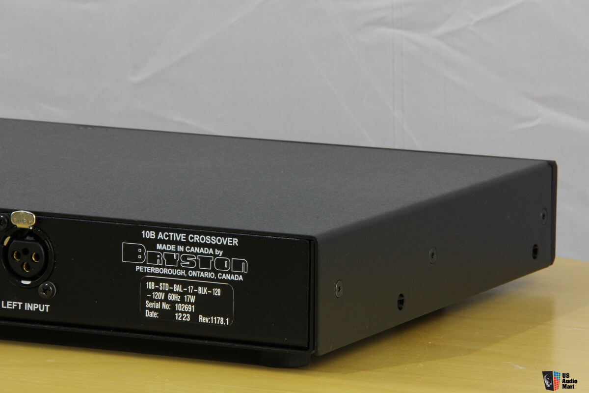 Bryston 10B Active Crossover Balanced XLR 10B-STD-BAL-17-BLK-120 ...