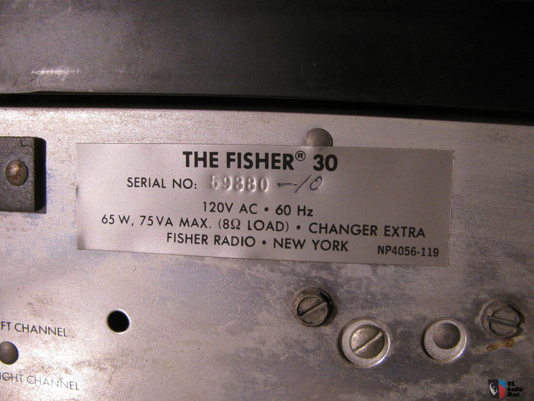 Vintage Fisher 30 Philharmonic FM/AM Stereo w/BSR Synchro Turntable ...