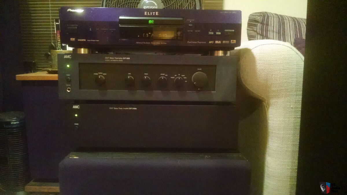 B&W speakers and AMC TUBE amp and preamp package deal For Sale - US ...