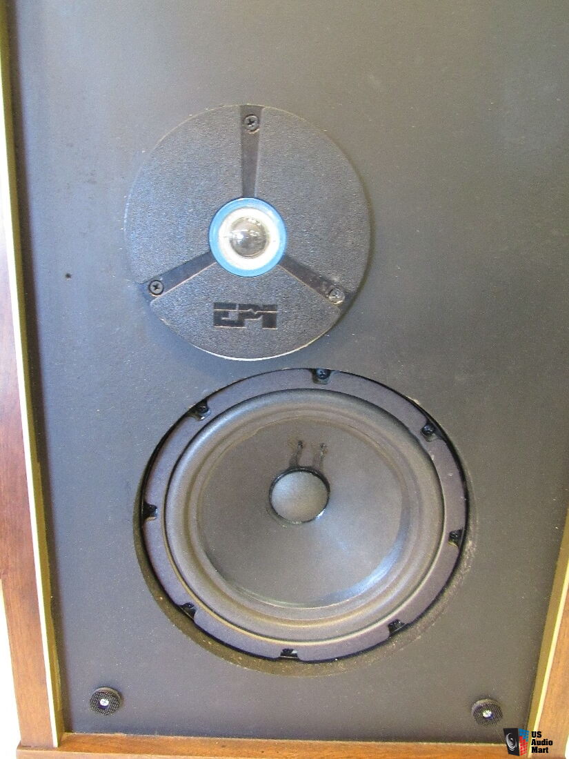 EPI Epicure M150 Walnut 2 way - 8" Speakers with Brass Inlays Restored ...
