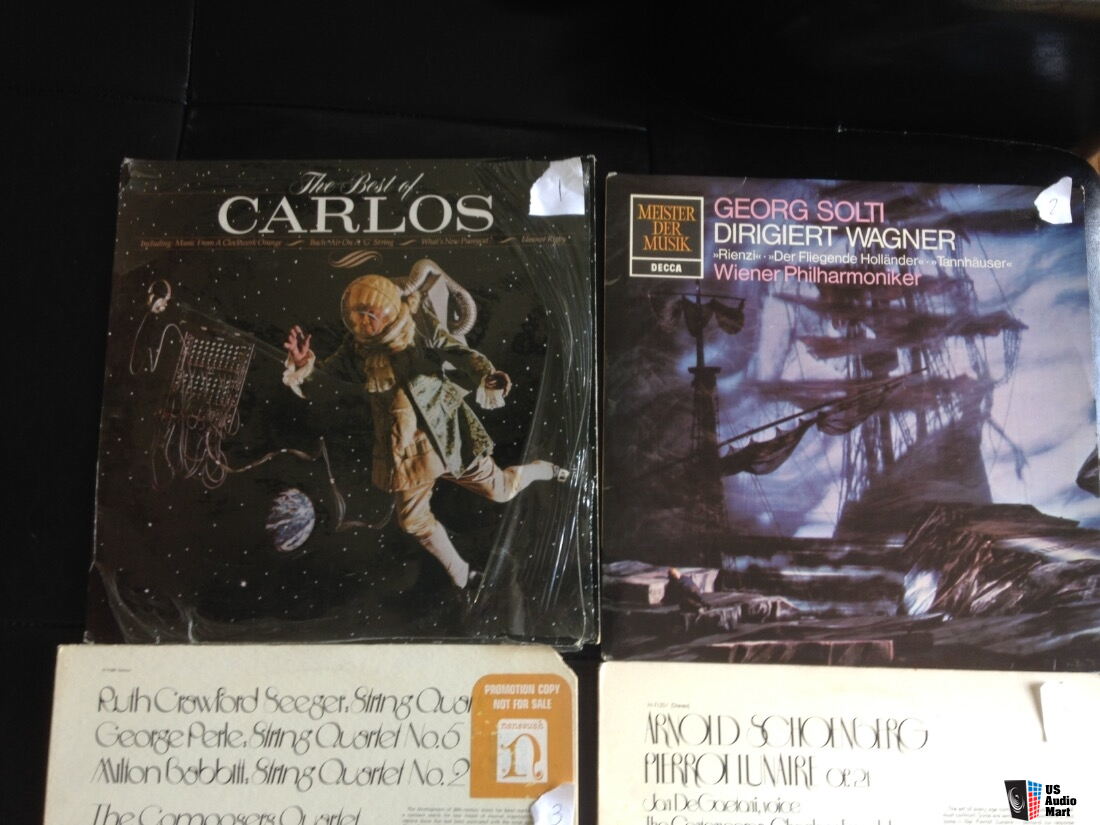 4 Vinyl Record Lot- Walter/Wendy Carlos Moog, Solti Wagner, Nonesuch ...