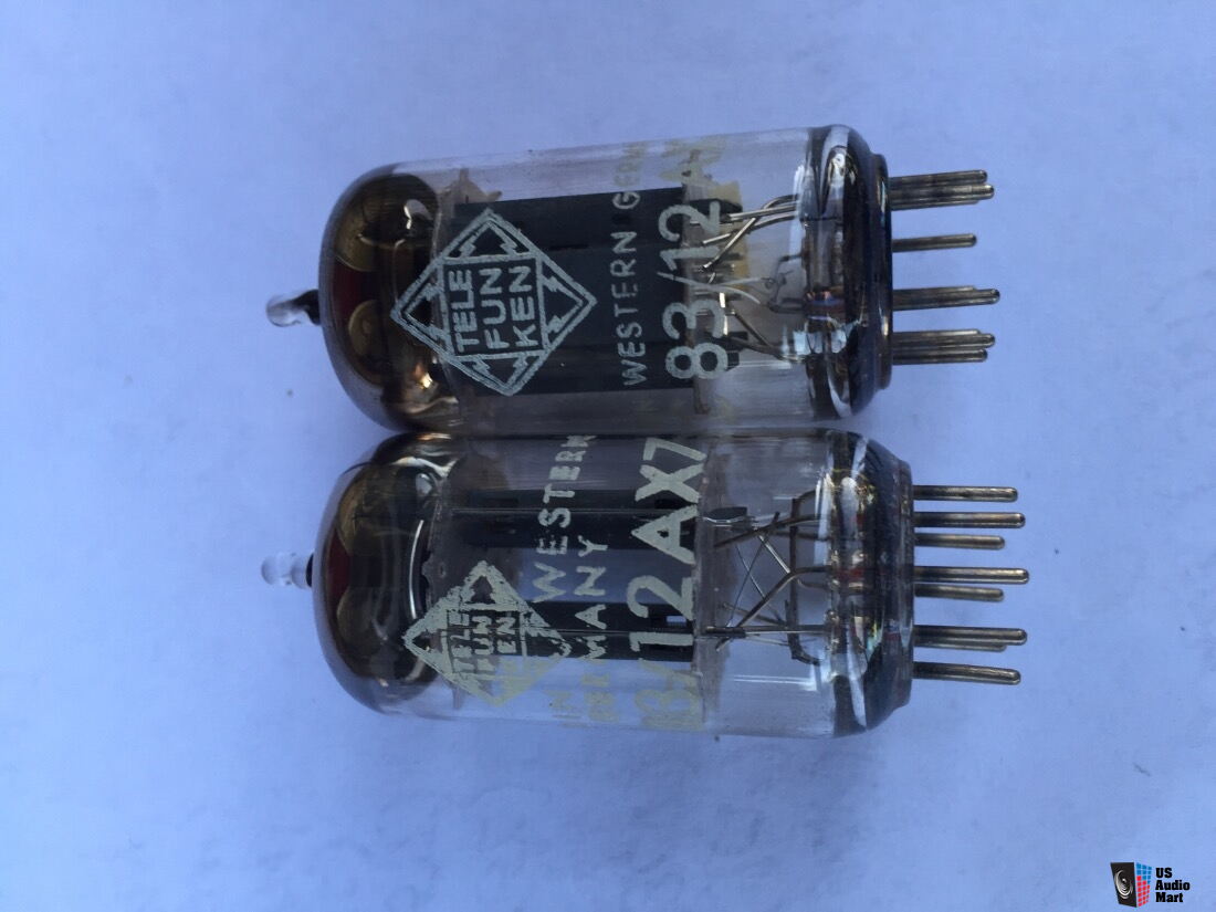 Telefunken 12AX7 Tubes (Smooth Plates, Pair) Photo #1460281 - US Audio Mart
