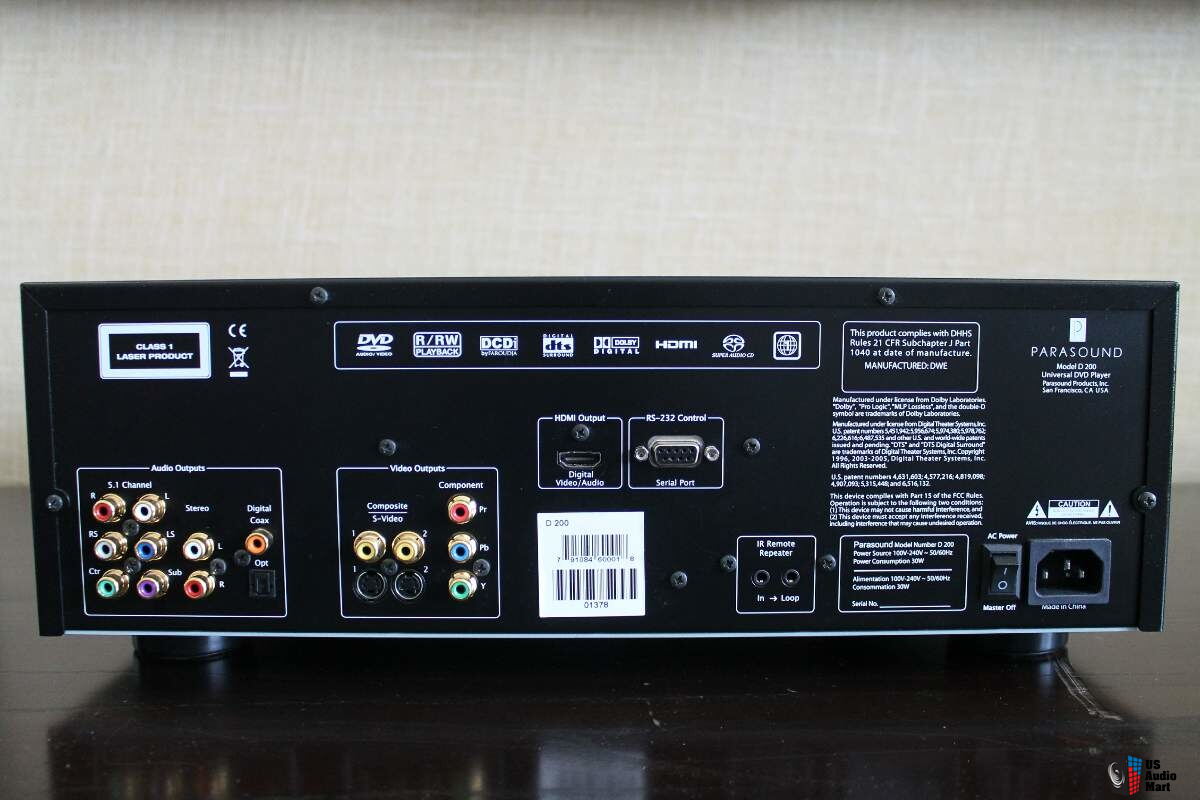 Parasound D200 Universal DVD Player Photo #1472334 - US Audio Mart