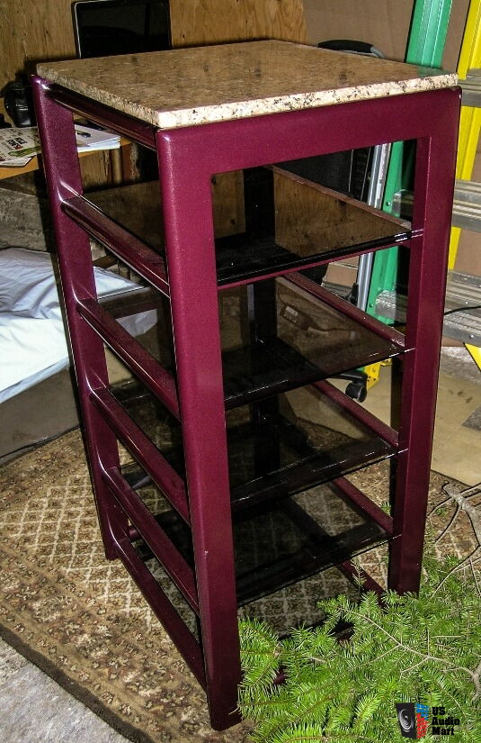 Target Heavy Duty 6 Shelf Component Stand Dark Burgundy, Glass ...