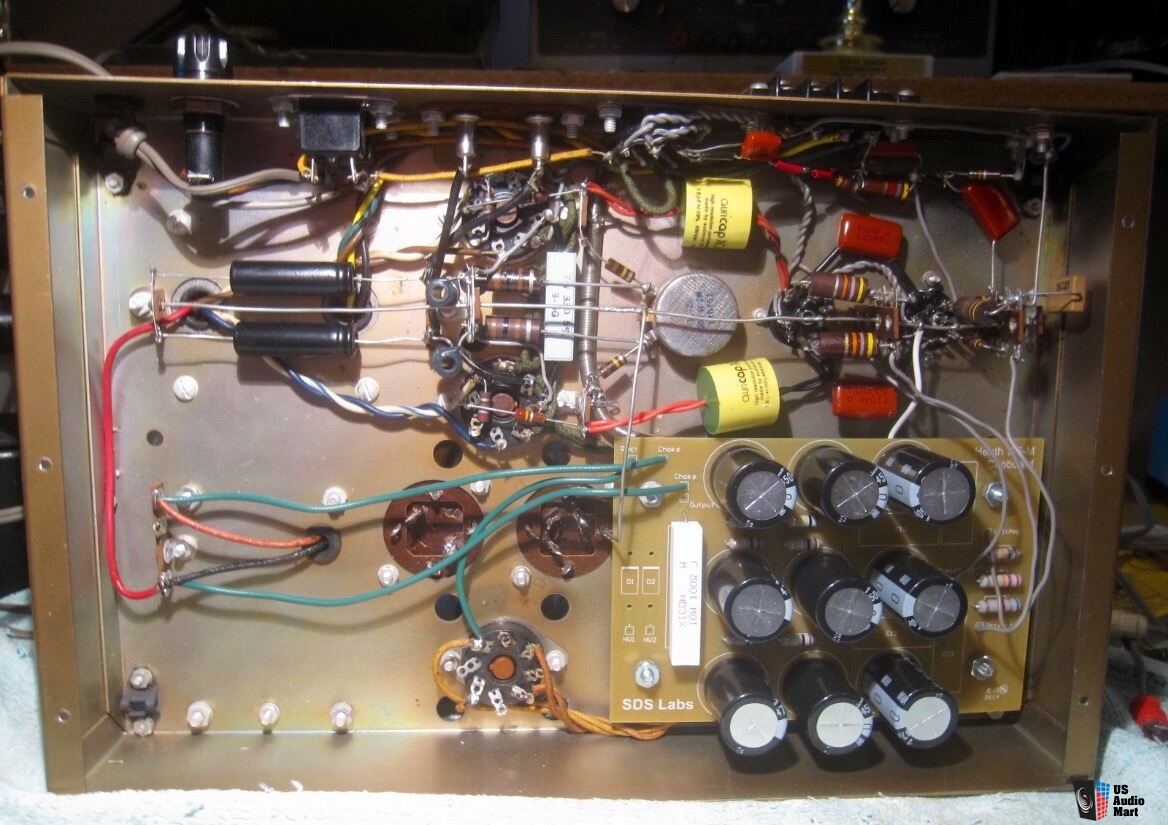Pair Heathkit W5M Tube Amps w/ Peerless 16458, Genalex KT66, Sheldon ...