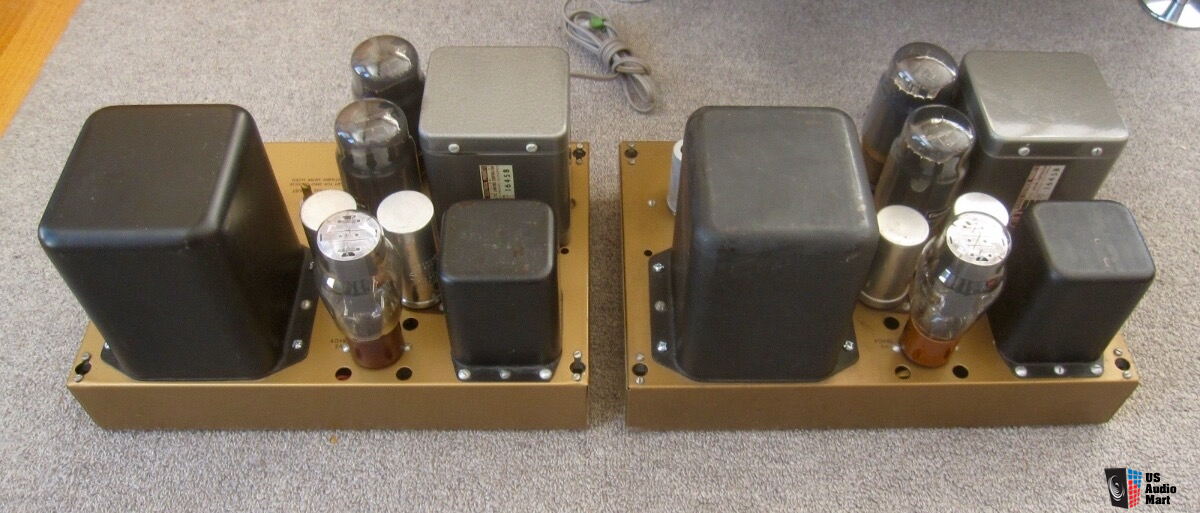 Pair Heathkit W5M Tube Amps w/ Peerless 16458, Genalex KT66, Sheldon ...