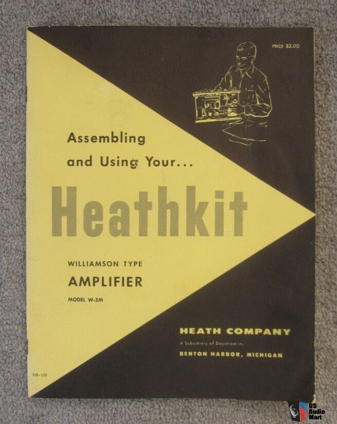 Pair Heathkit W5M Tube Amps w/ Peerless 16458, Genalex KT66, Sheldon ...