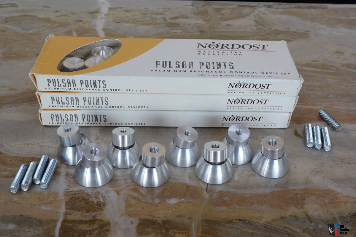 Nordost Pulsar Points (Aluminum) in original boxes, with mounting ...
