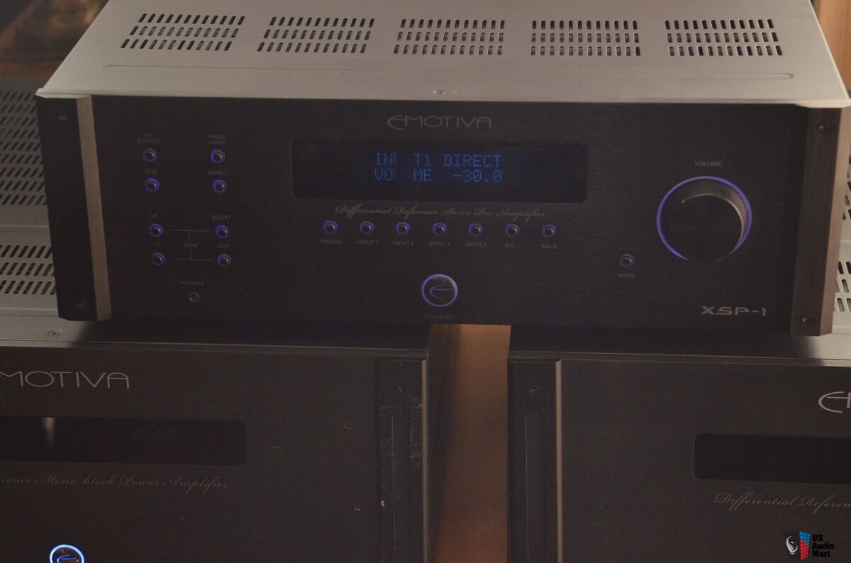 Emotiva XSP-1 Pre-Amp and two Emotiva XPA-1 Mono Block Amps Photo ...