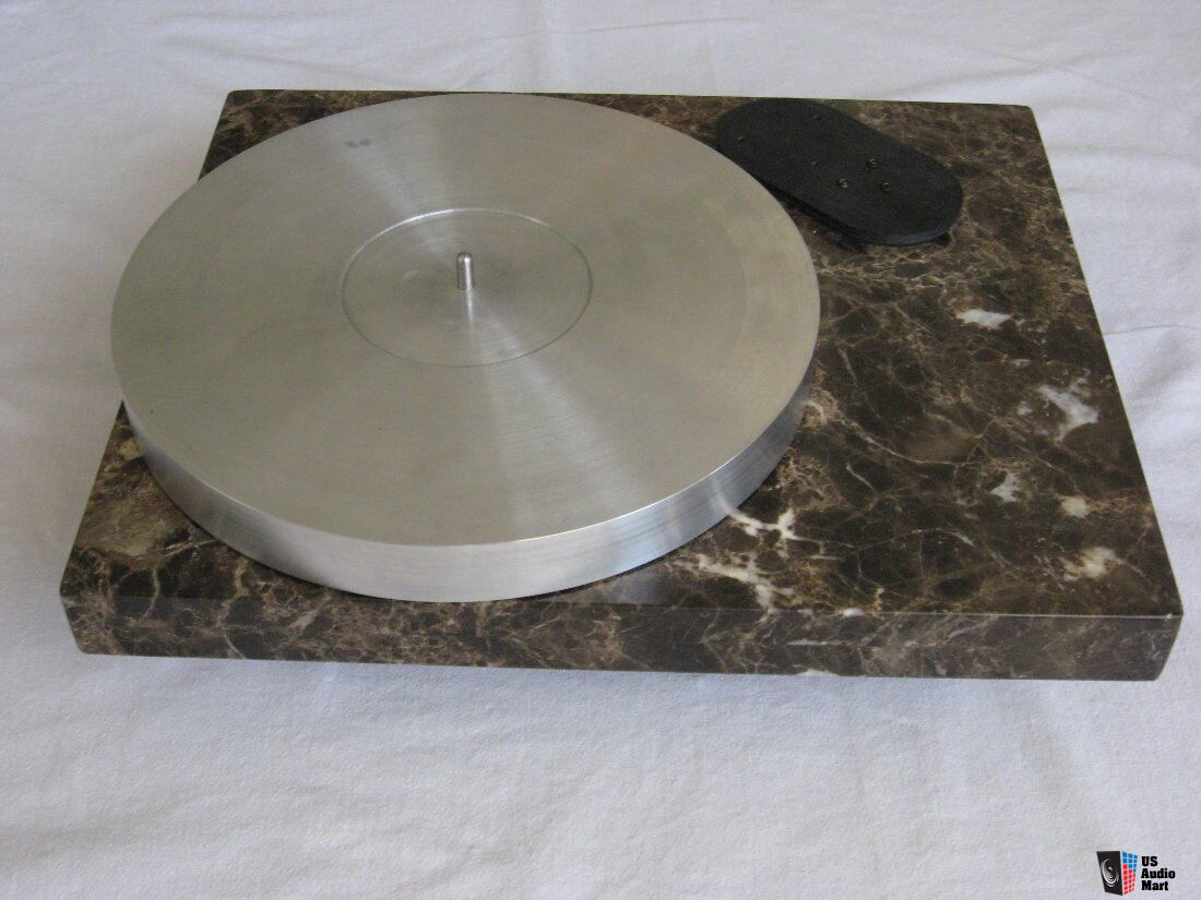 Custom marble turntable plinth and platter/bearing