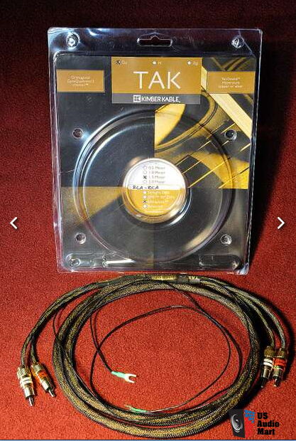 Kimber Kable TAK Cu Tone-Arm Cable 1.5 M, RCA to RCA, incl. ground wire ...