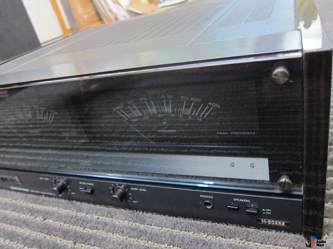Onkyo Integra M-506RS Stereo Power Amplifier, Super Servo, Back Lit VU ...