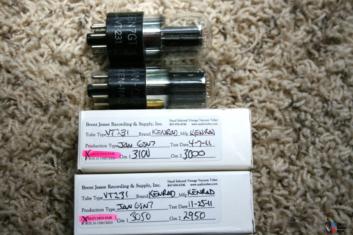 Ken Rad VT-231 (6SN7) matched pair in excellent condition Photo ...