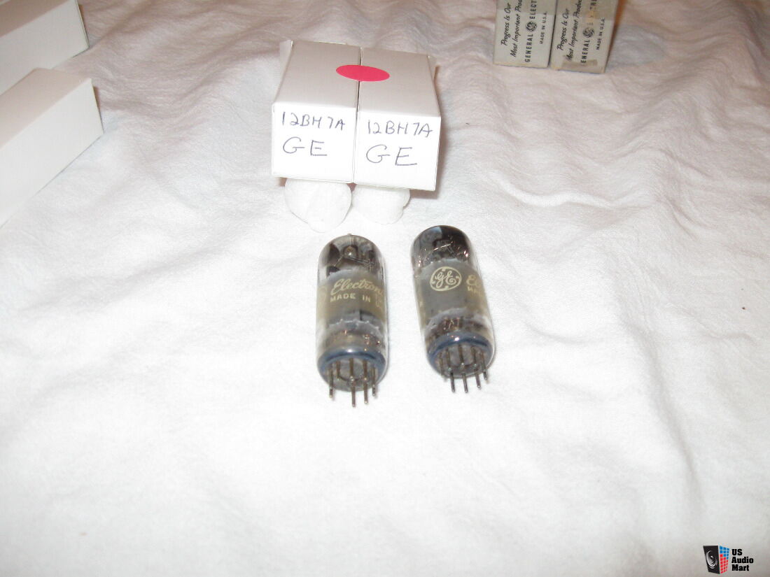 Assorted Tubes-- 12BH7- 12AT7- 6AU6- 6GH8- 6SN7- included are some for ...