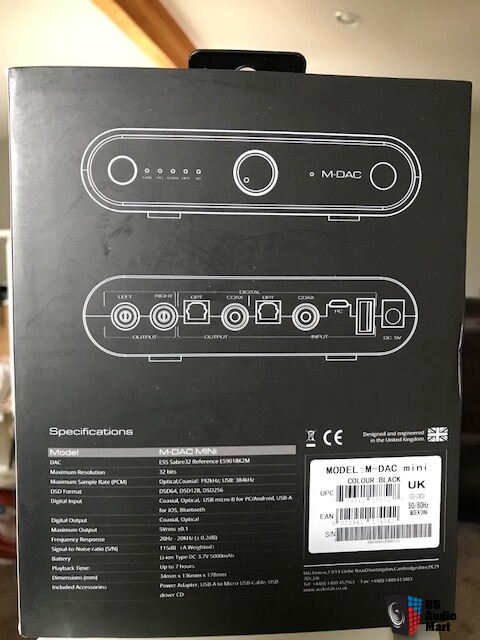 Audiolab M-DAC Mini, High Resolution DAC and Headphone Amp NIB REDUCED ...