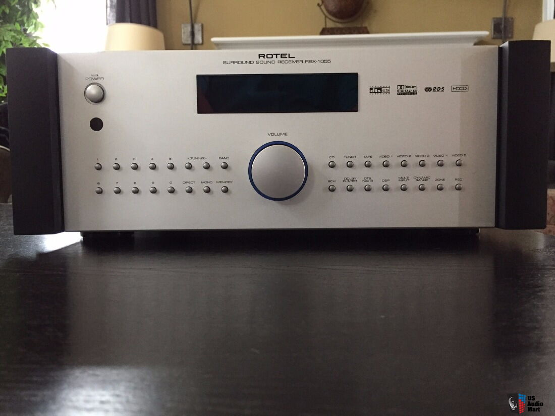 Rotel RSX-1055 Surround Receiver & Rotel RR-1050 Learning Remote Photo ...