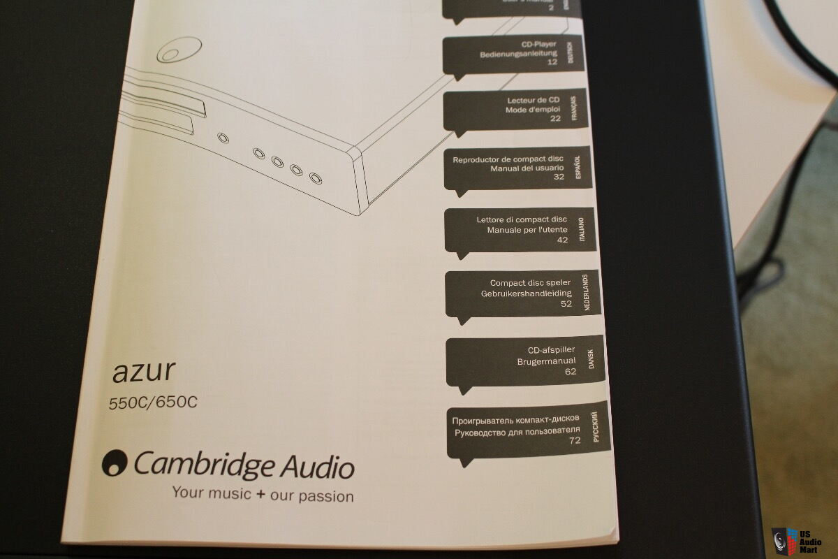 Cambridge Audio Azur 650C CD Player/Transport Black Version Photo ...