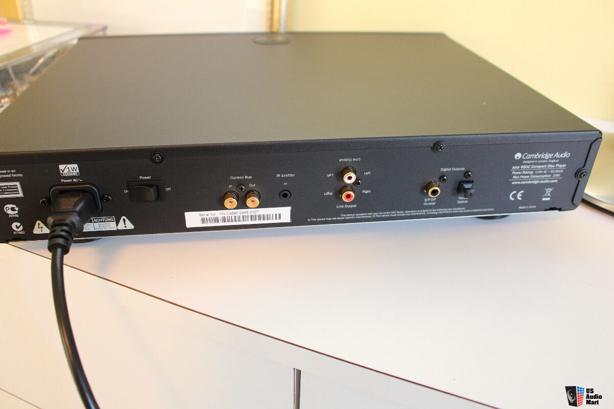 Cambridge Audio Azur 650C CD Player/Transport Black Version Photo ...