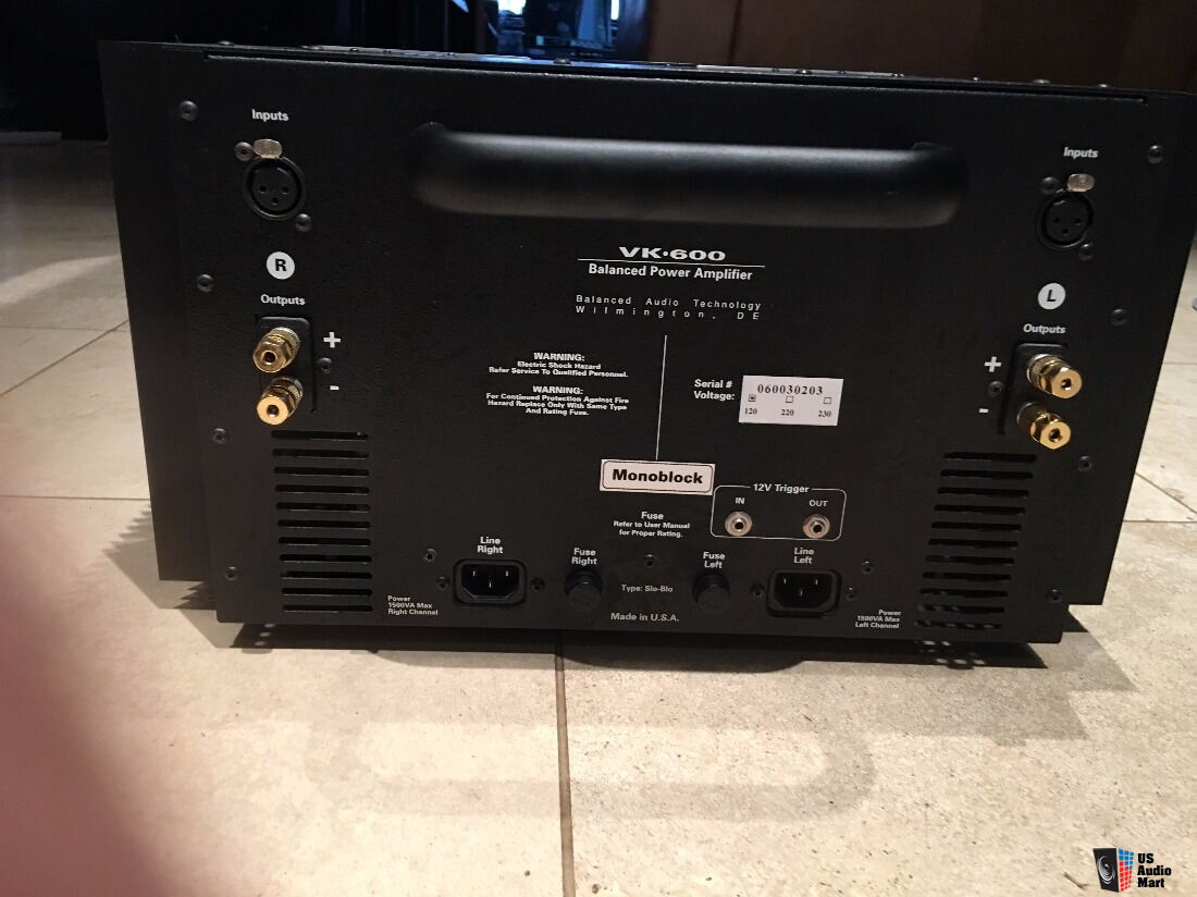 BAT VK-600SE amplifier Photo #1614597 - US Audio Mart
