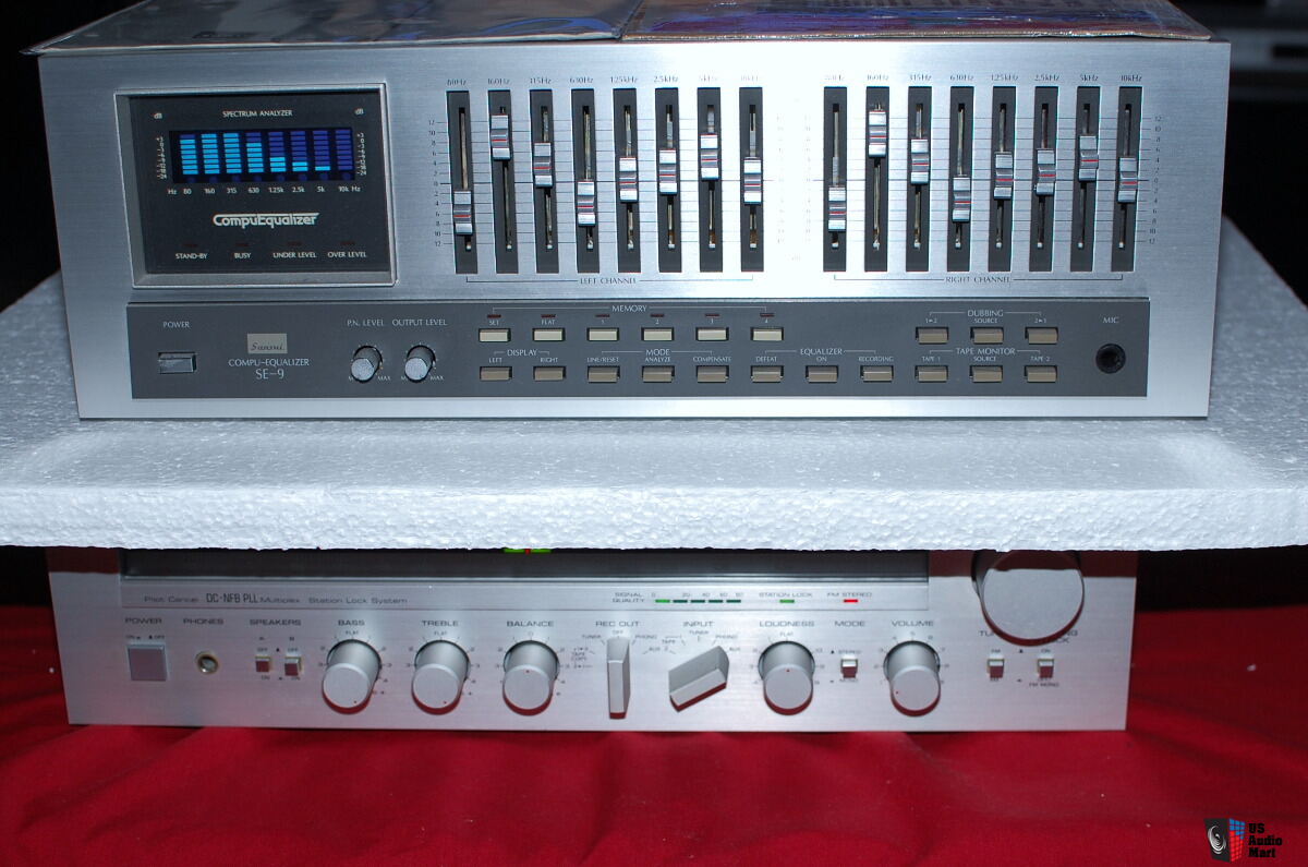 Sansui SE-9, Graphic Equalizer, Compu-Equalizer, Box and papers ...