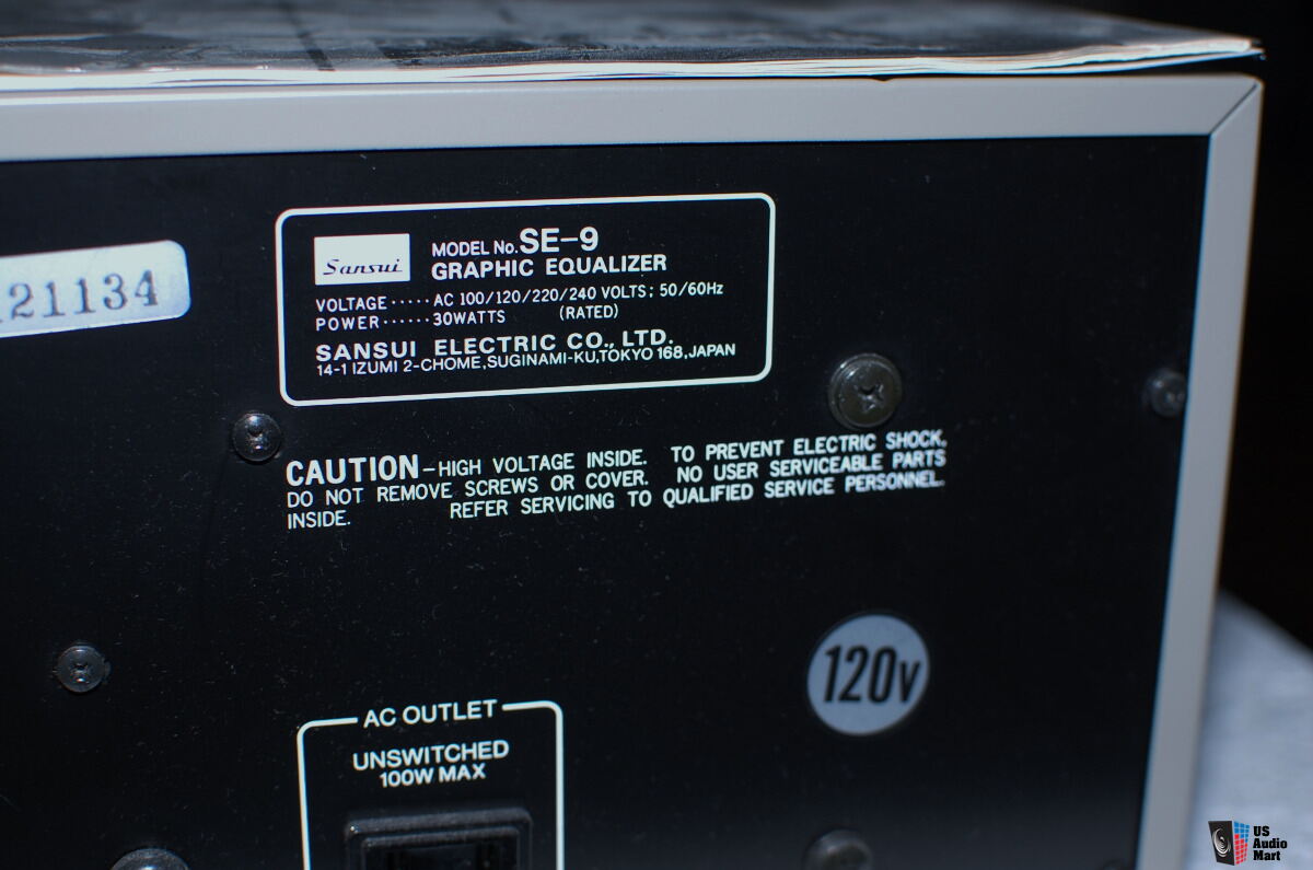 Sansui SE-9, Graphic Equalizer, Compu-Equalizer, Box and papers ...