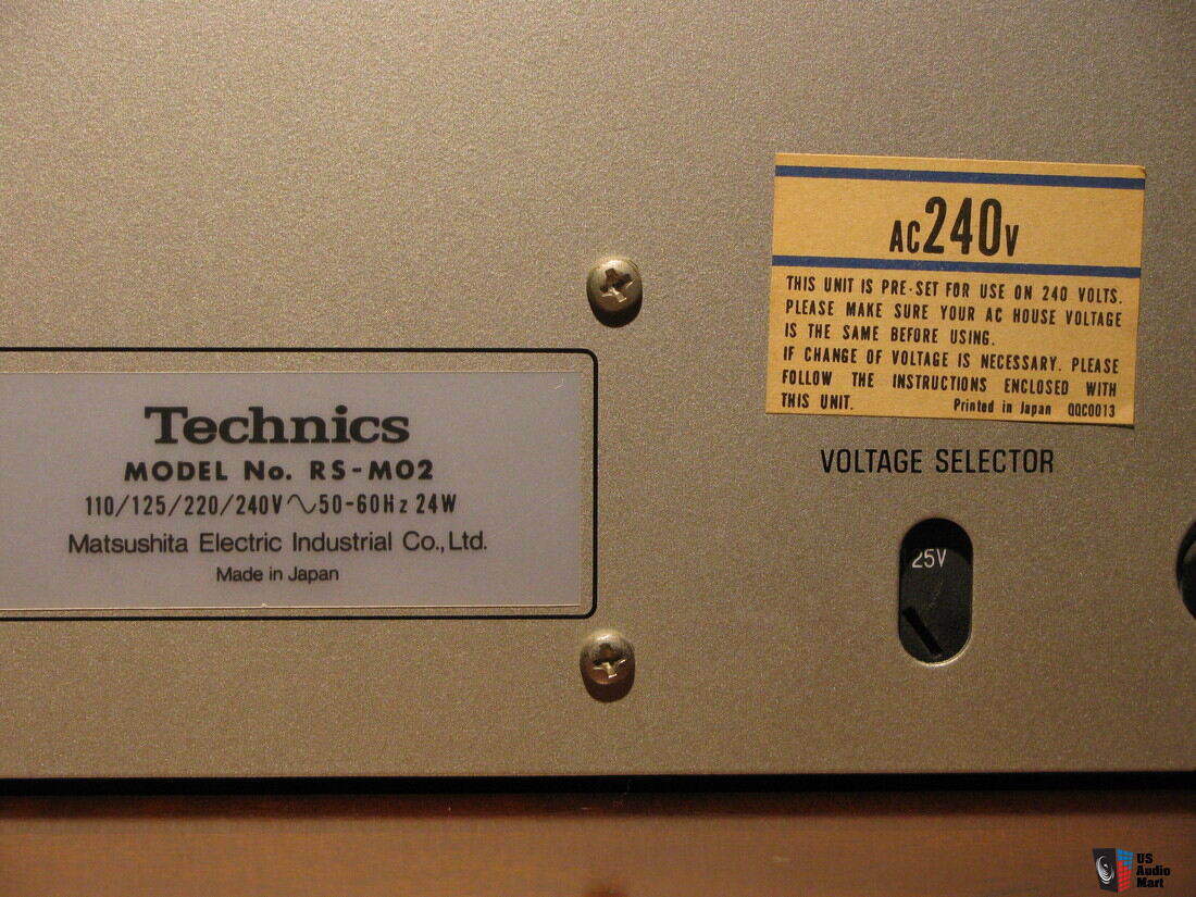 Vintage Technics RS-M02 Direct-Drive Mini Series Cassette Deck In Brush ...