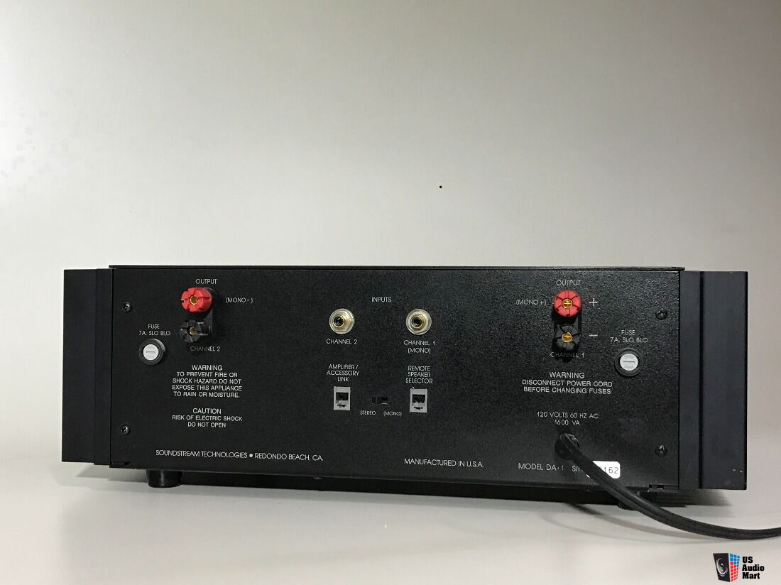 Set of Three Soundstream DA-1 Amplifiers Designed by Krell Photo ...