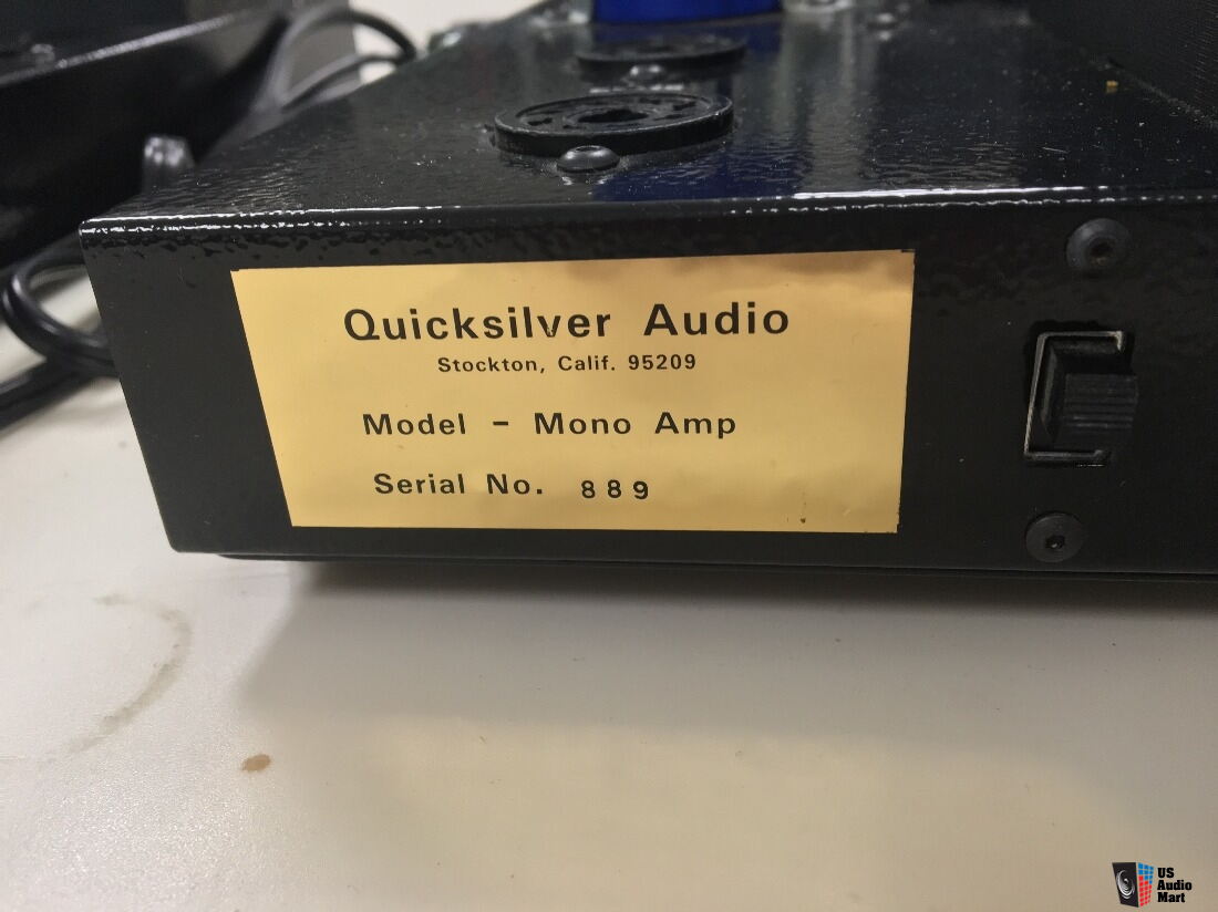 Beautiful Pair of Quicksilver 8417 Tube Mono Block Amplifiers with ...