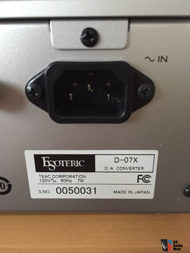 Esoteric D-07x DAC Photo #1687319 - US Audio Mart