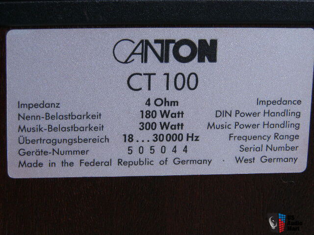 Canton CT 100 Photo #1696714 - UK Audio Mart
