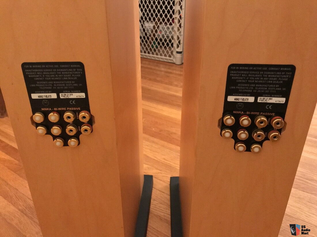Linn Ninka Floor Standing Speakers in Maple Photo #1719750 - UK Audio Mart