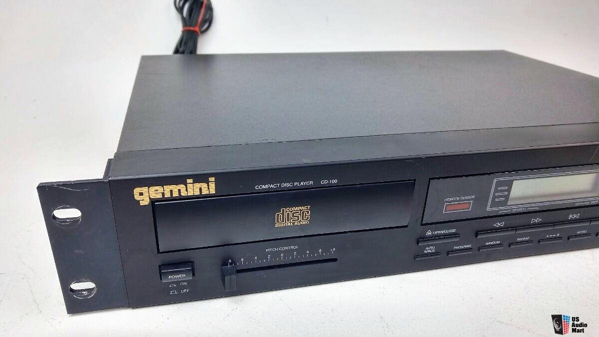 Gemini CD-100 Compact Disc Single CD Player with Pitch and Cue controls ...