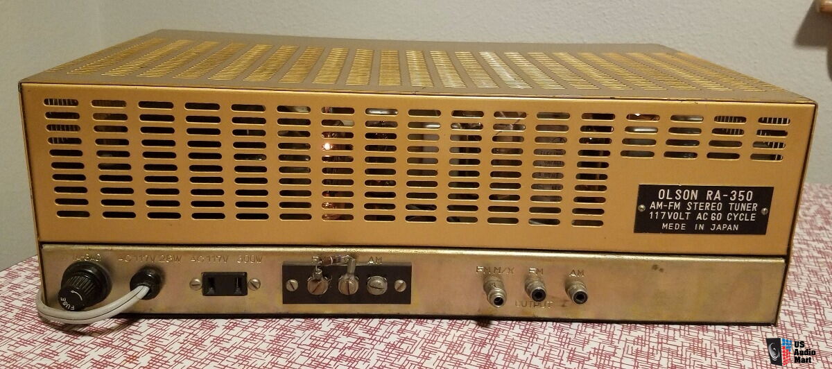 Vintage Tube AM FM Tuner, Olson RA-350, rare (1961), good working ...
