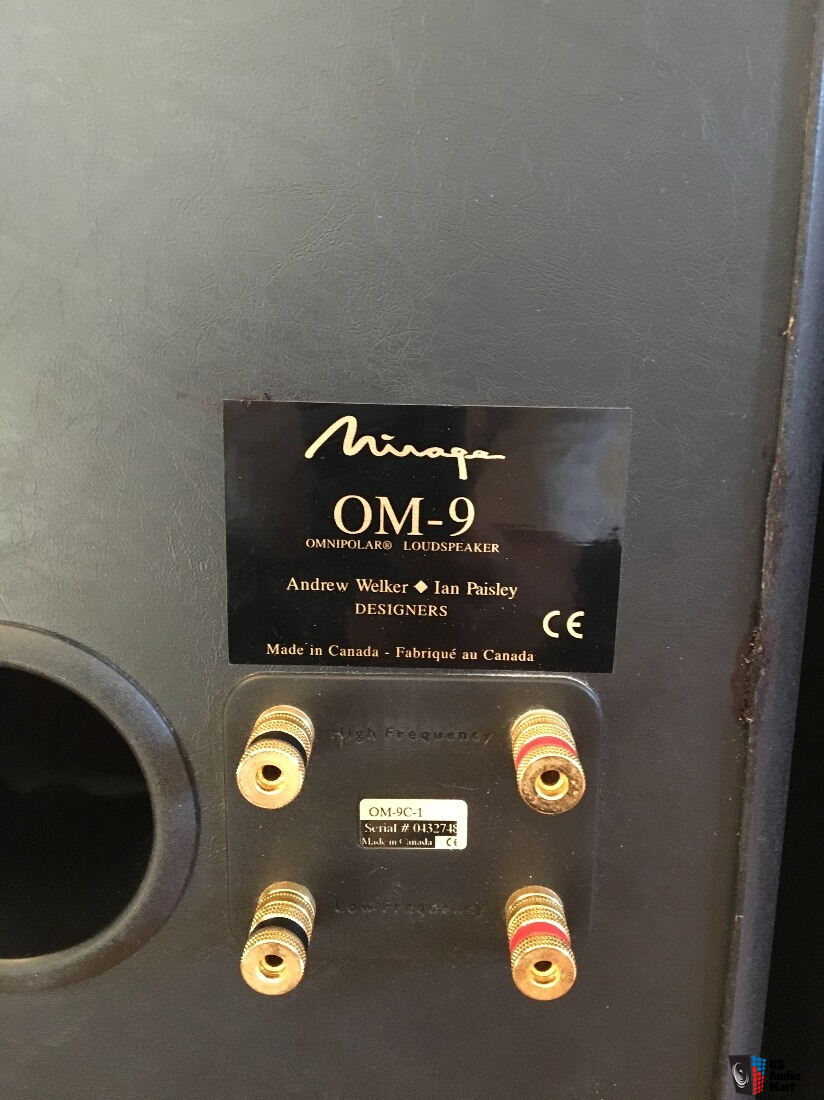 Mirage Omnipolar OM-9 and Mirage OM-C2 Center Channel Photo #1739398 ...