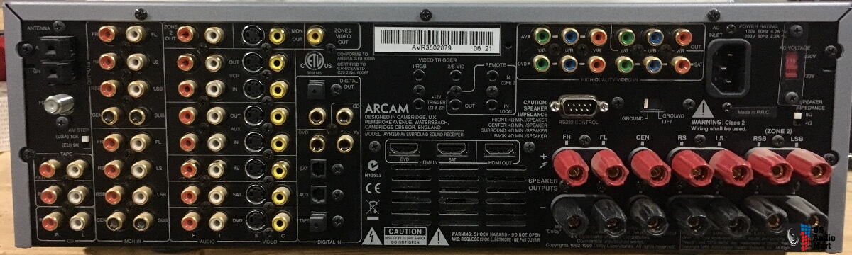 Arcam AVR350 AV Receiver Photo #1744914 - Canuck Audio Mart