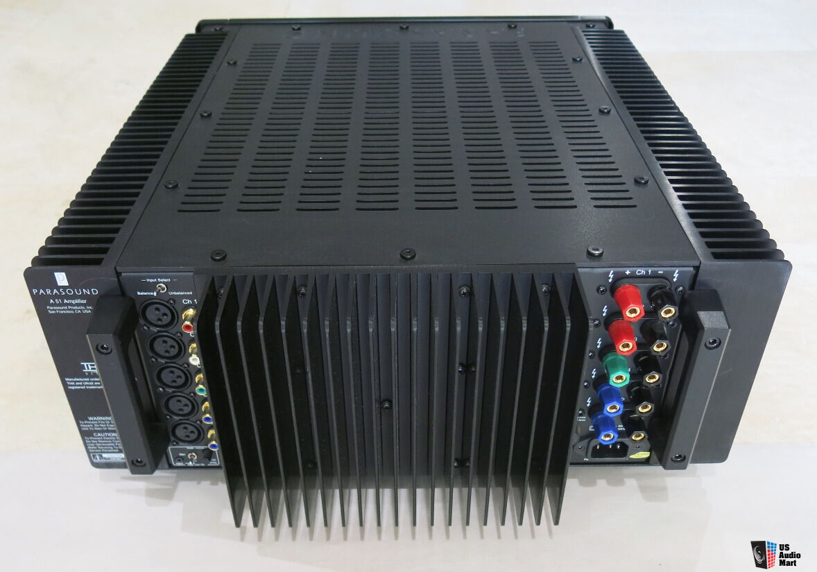 Parasound A51 - Five Channel Power Amplifier (5 x 250W) - Black Photo ...